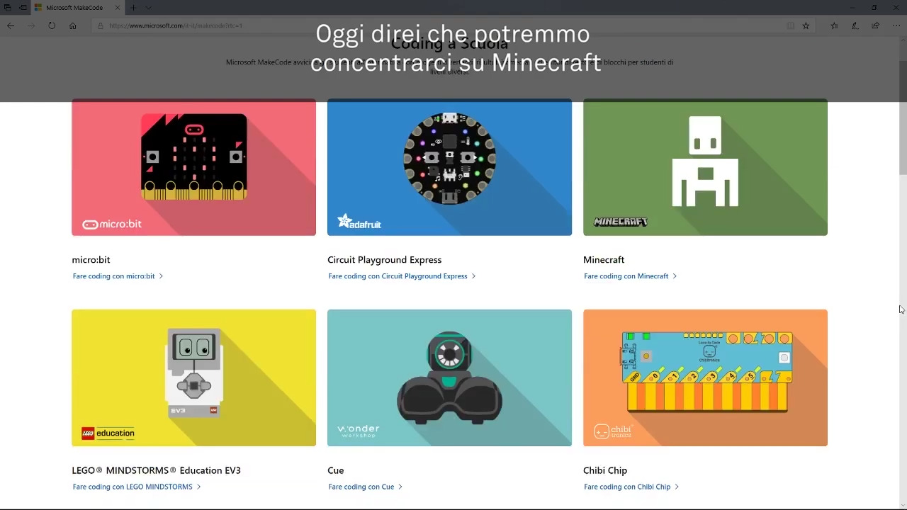 Coding con la piattaforma Microsoft MakeCode e Minecraft: Education ...